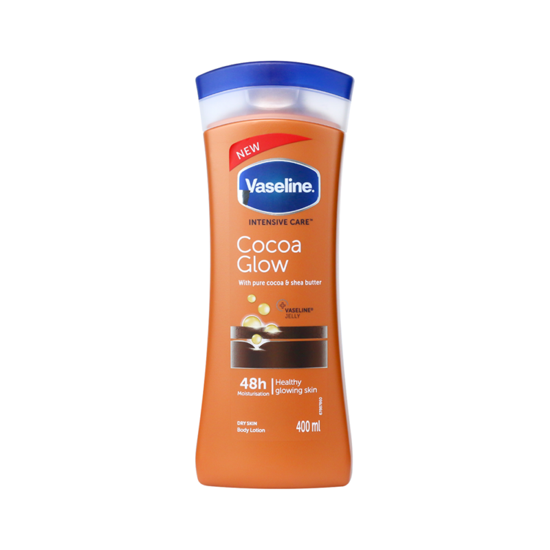 Vaseline Intensive Care Cocoa Glow 48H Moisturising Body Lotion 400ml ...